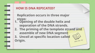 DNA replication Science High School Department | PPTX