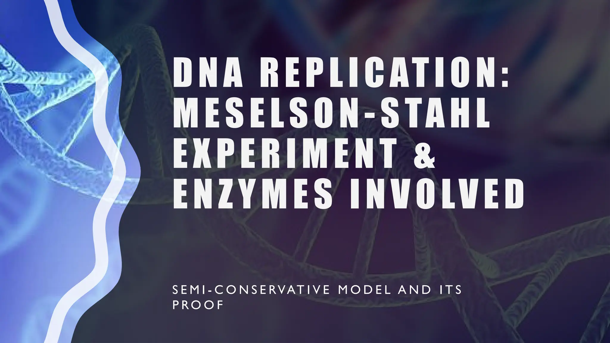 DNA Replication meselson and stahl experiment and griffith experiment ...