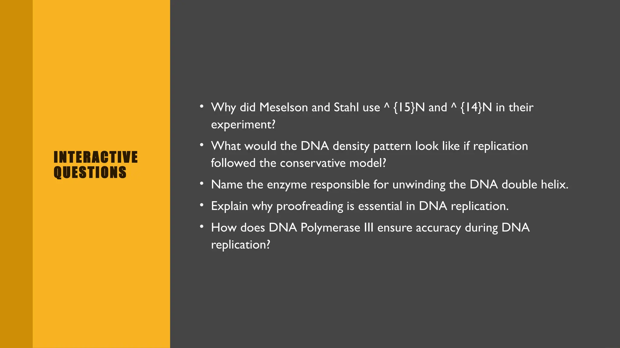 DNA Replication meselson and stahl experiment and griffith experiment ...
