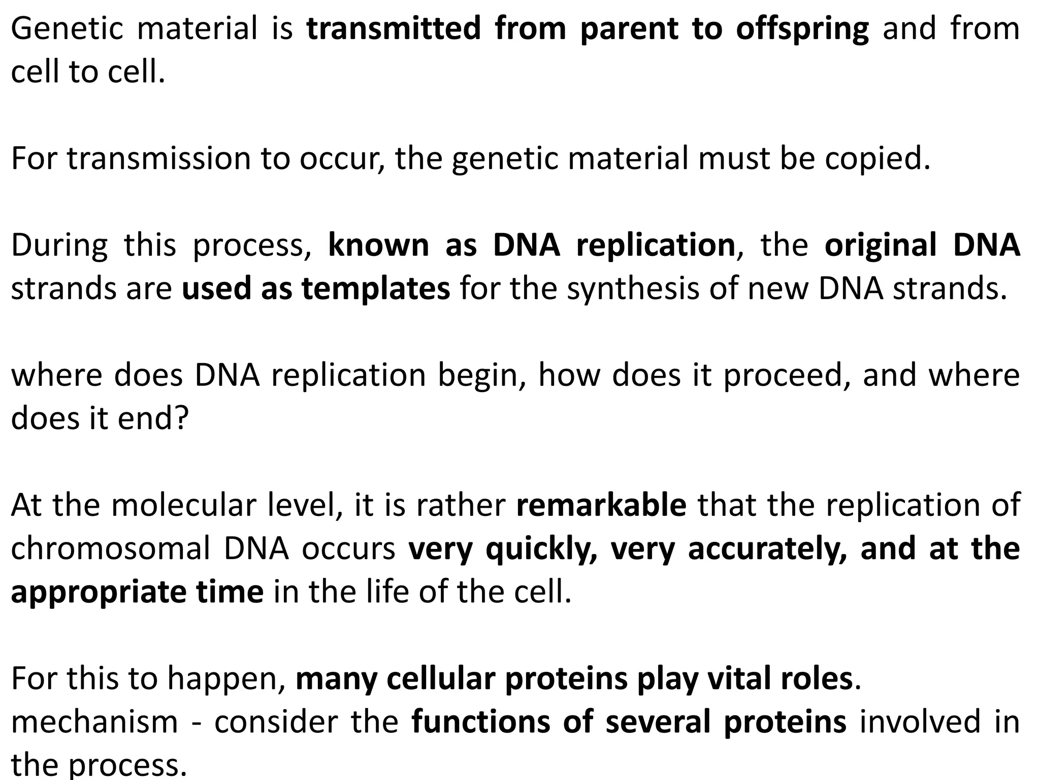 DNA replications and the molecular biology | PDF