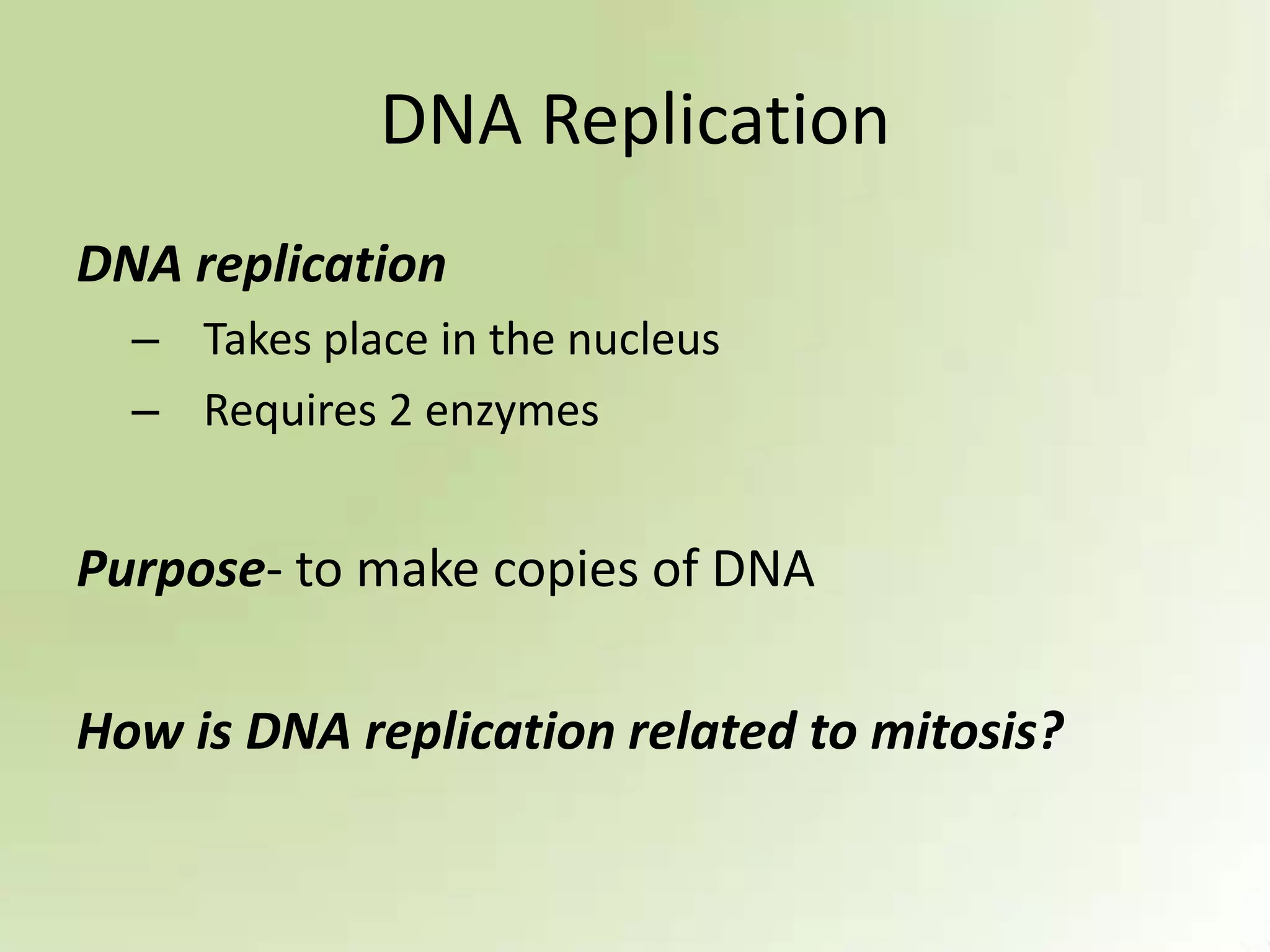 Dna replication bio10 | PPTX