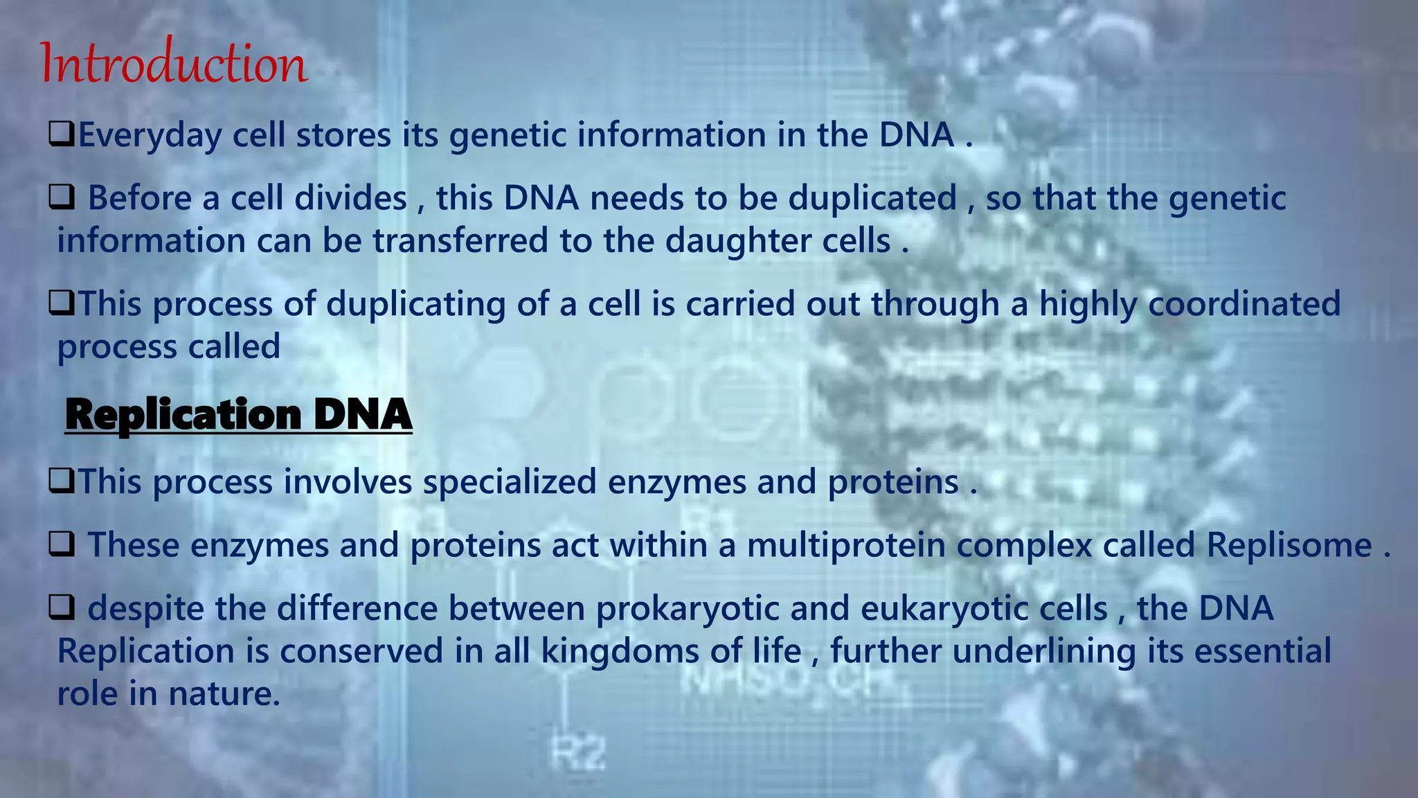 DNA replication | PPTX | Genetics | Science