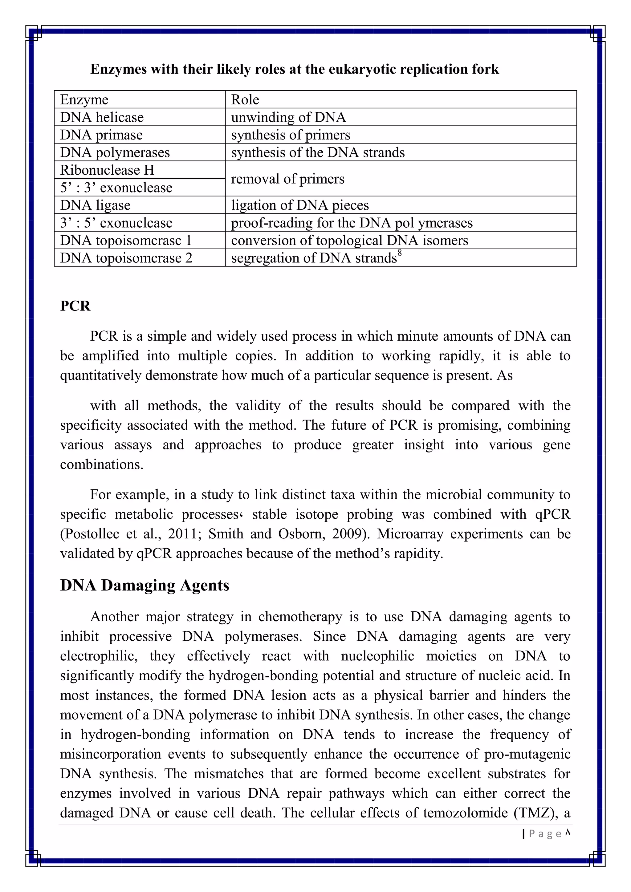 Dna replication and importance of its inhibition pdf | PDF