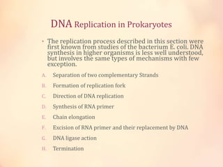 DNA replication and repair | PPTX