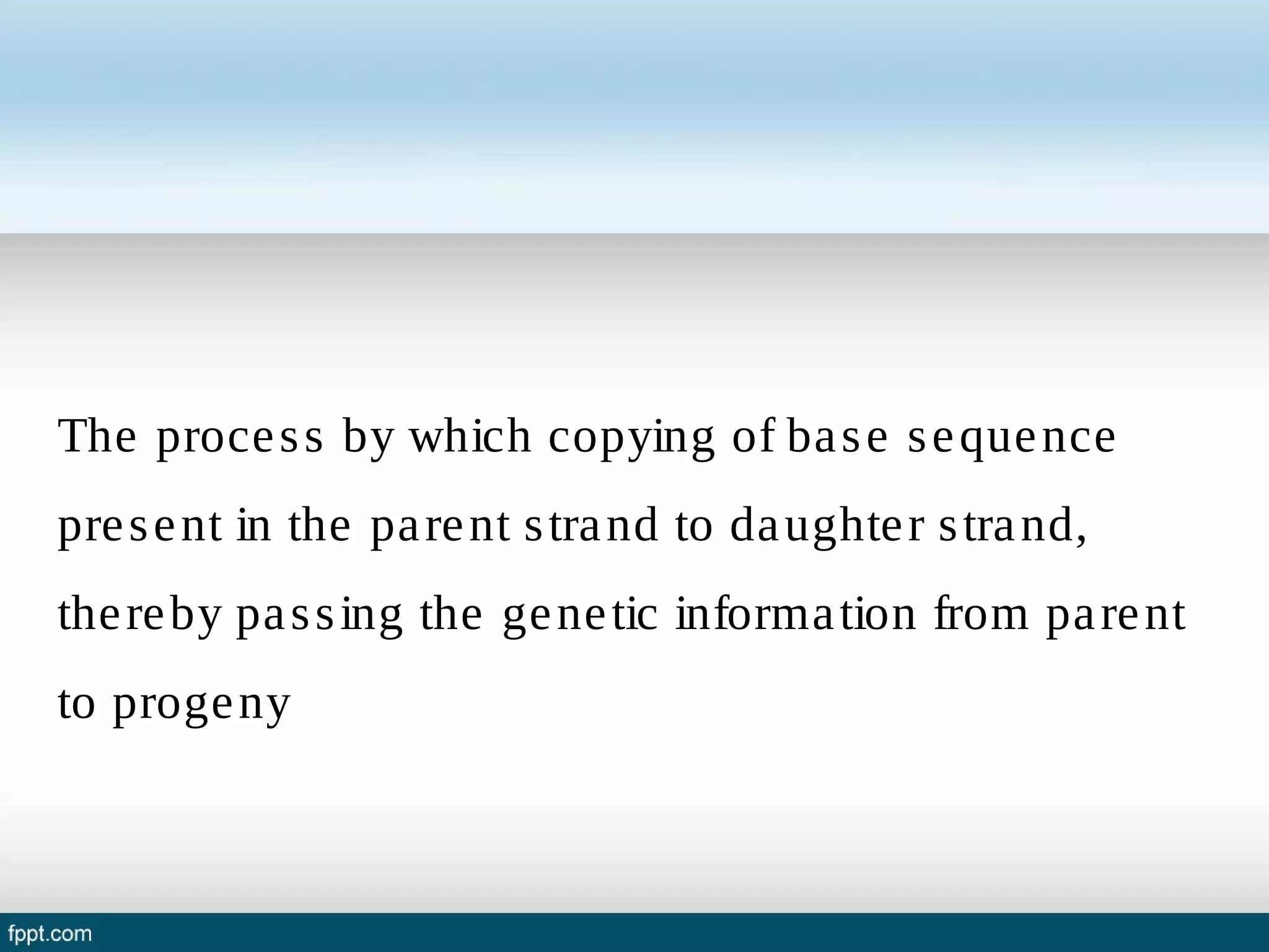 Dna replication and repair | PPT