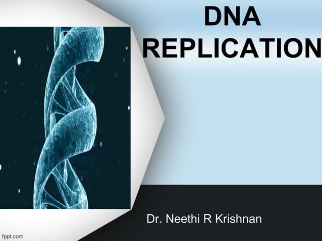 Dna replication and repair | PPT | Biological Sciences | Science