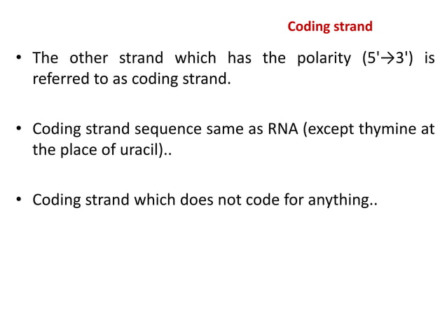 DNA replication and transcription unit | PPTX