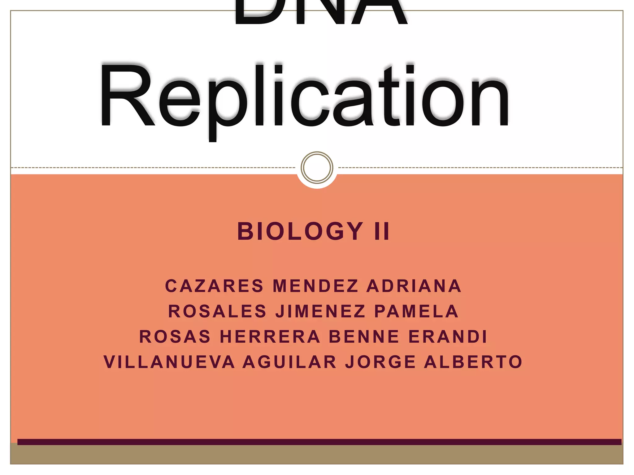 Dna replication bio ii | PPTX