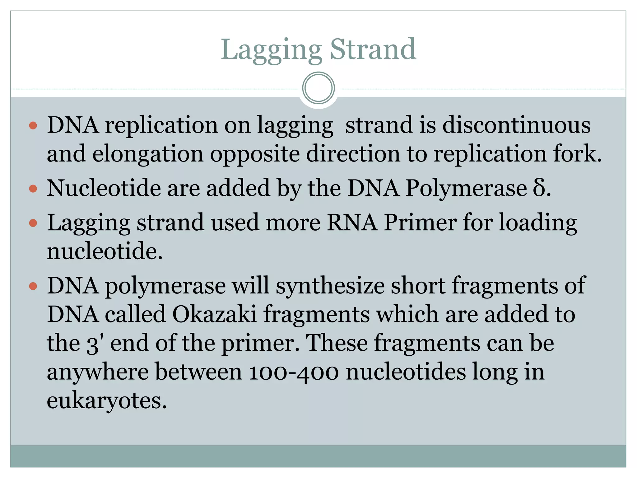 Dna replication in eukaryotes | PPTX