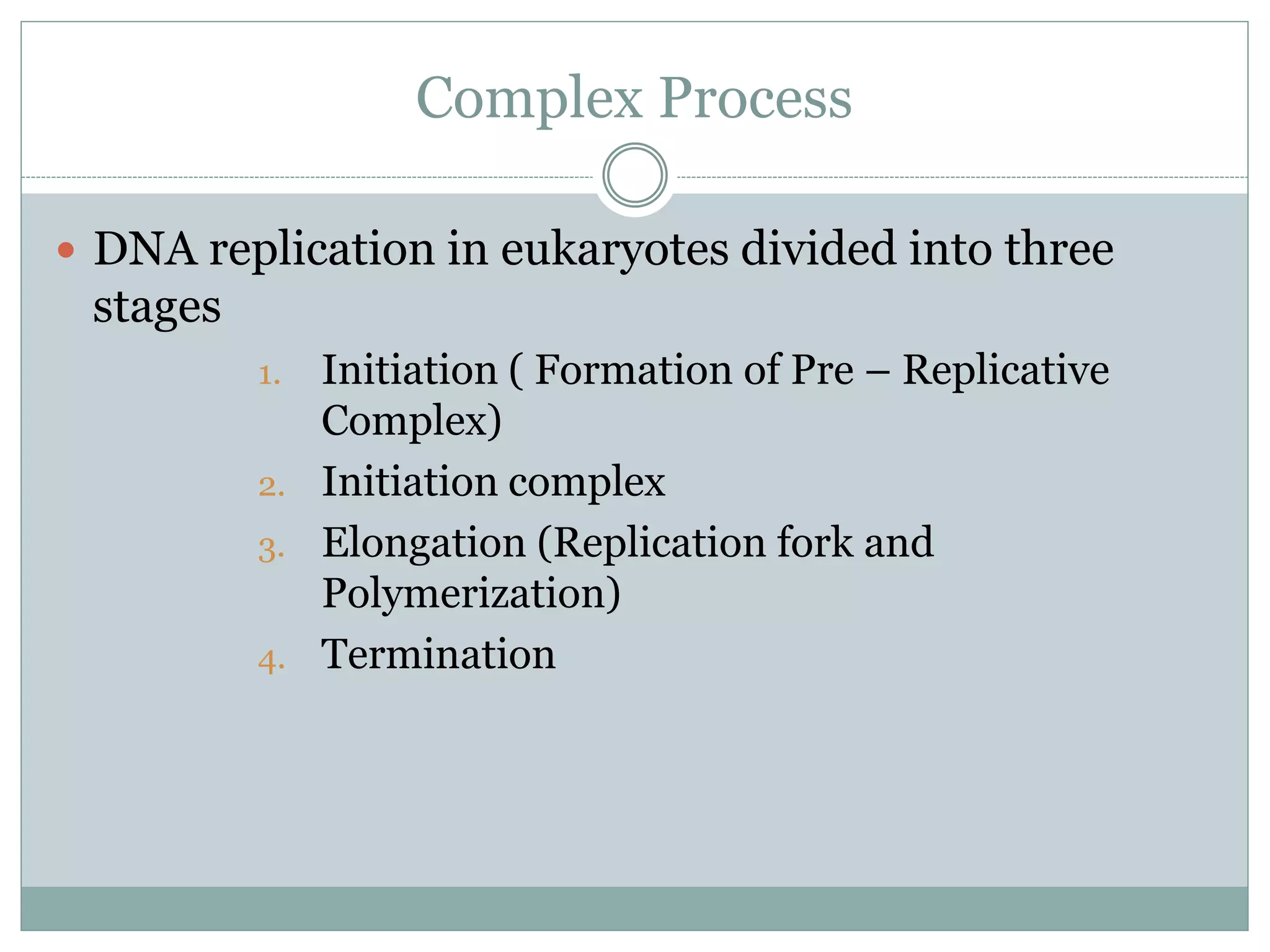 Dna replication in eukaryotes | PPTX