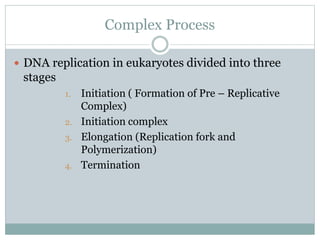 Dna replication in eukaryotes | PPTX