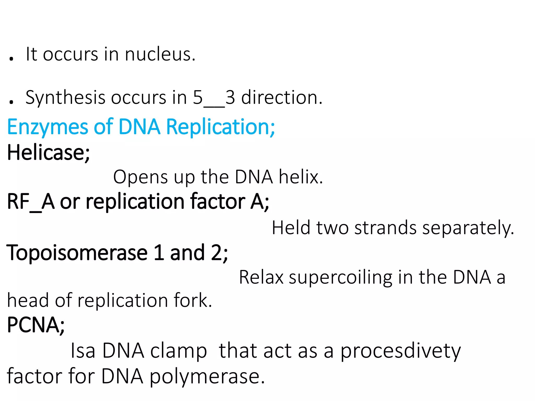 Dna replication in eukaryotes | PPTX