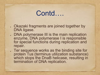 Dna Replication In Prokaryotes | PPTX