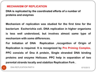 Dna replication part ii | PPT