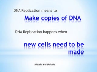 Dna Replication Slide | PPTX