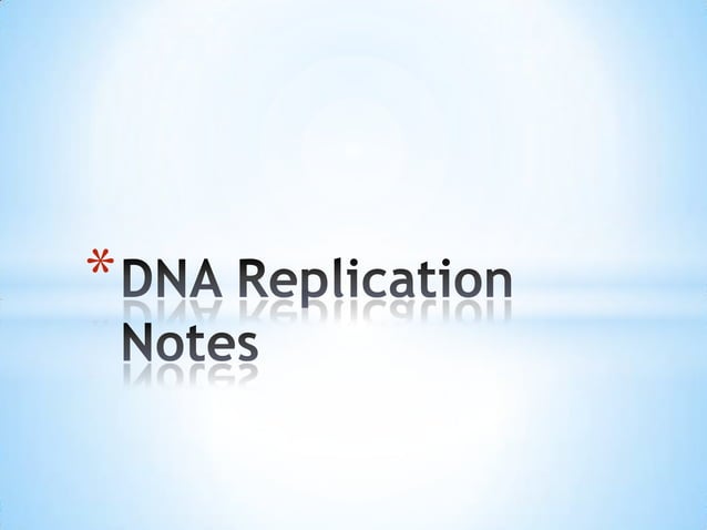 Dna Replication Slide | PPT