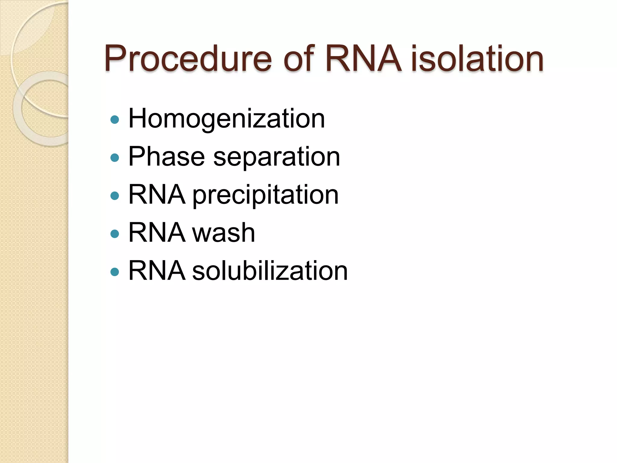 DNA & RNA isolation | PPTX