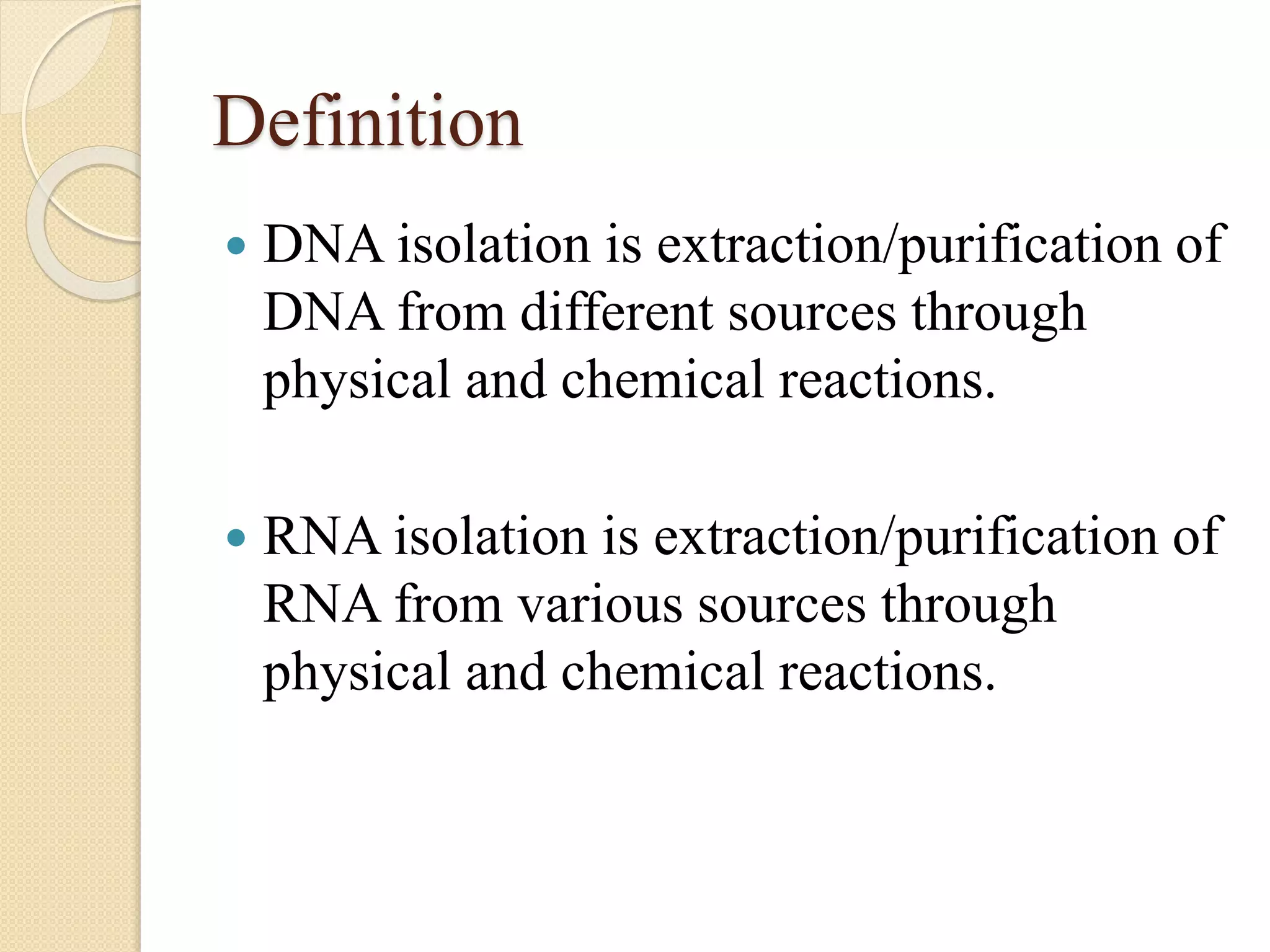 DNA & RNA isolation | PPTX