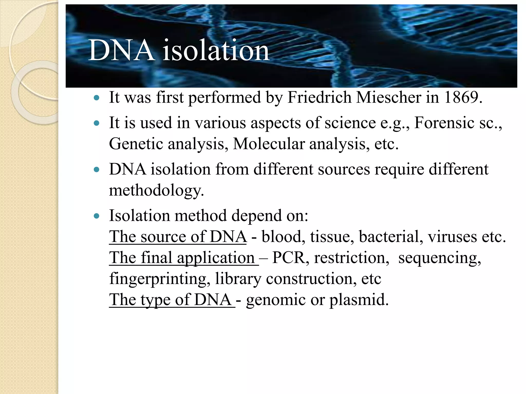 DNA & RNA isolation | PPTX