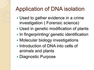 DNA & RNA isolation | PPTX