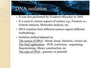 DNA & RNA isolation | PPTX