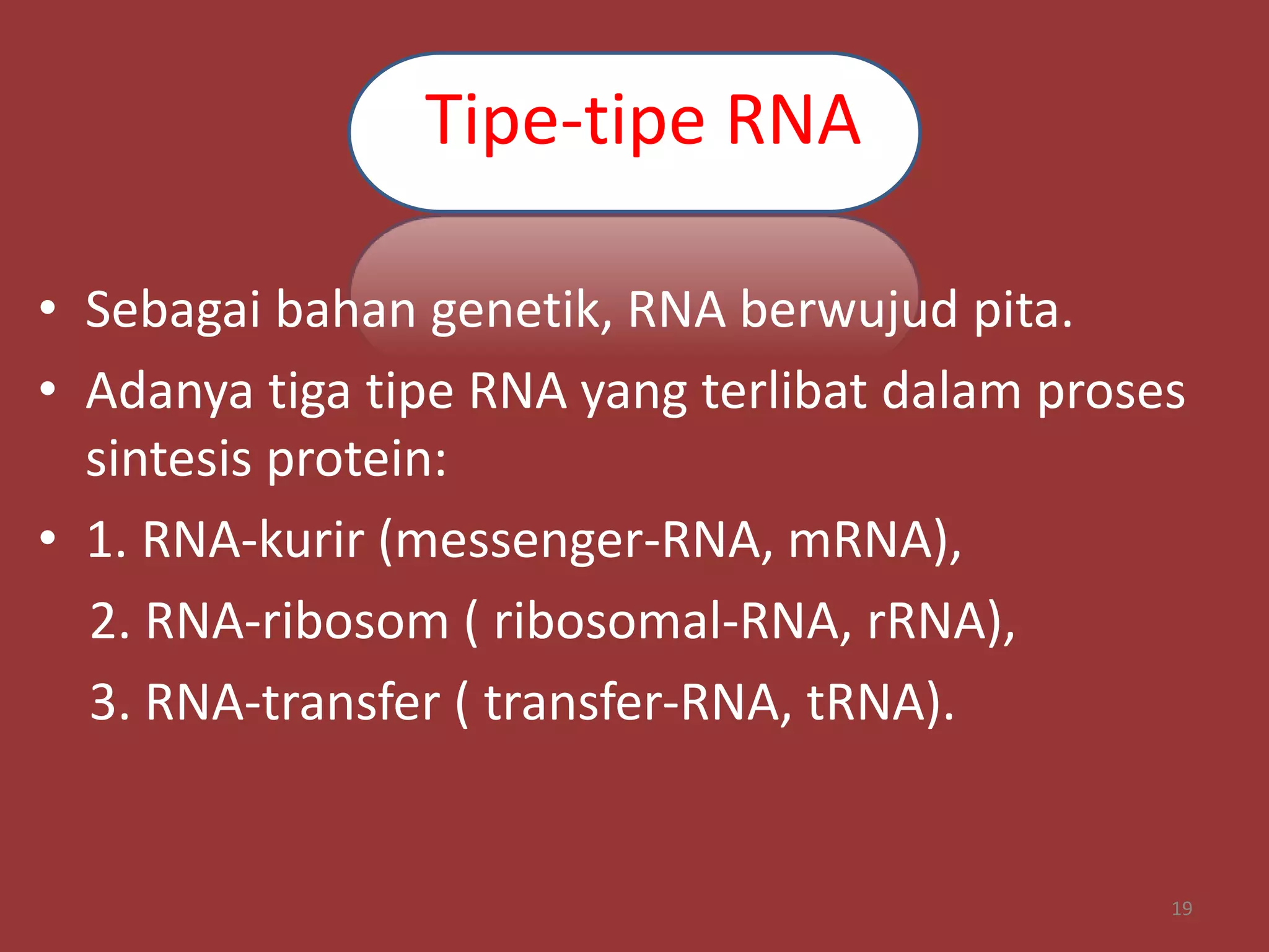 Materi Genetik (DNA & RNA) | PPTX