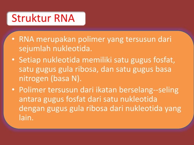 Materi Genetik (DNA & RNA) | PPTX