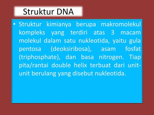 Materi Genetik (DNA & RNA) | PPTX