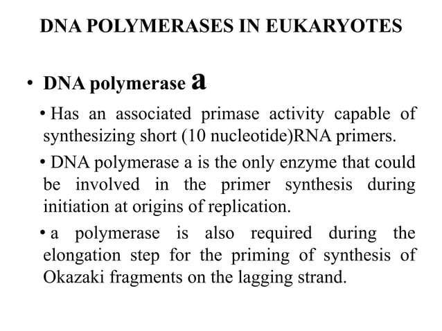 Dna & rna pol | PPTX | Chemistry | Science