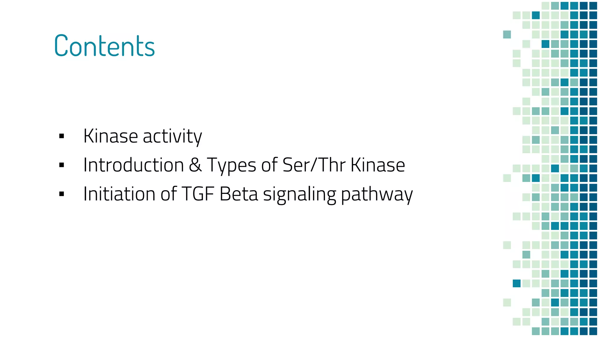 RECEPTOR SERINE THREONINE KINASE | PPTX