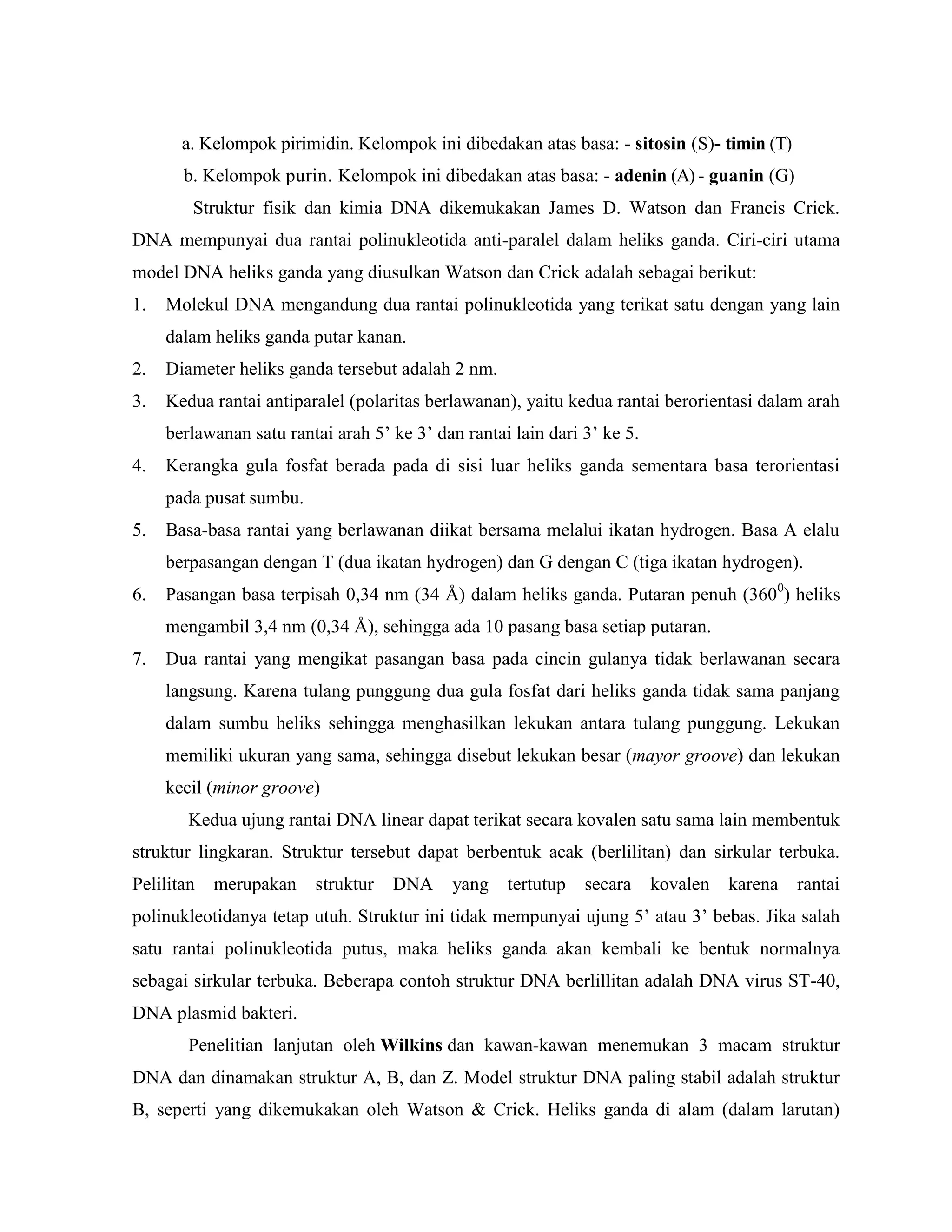 Dna sebagai materi genetik | DOCX