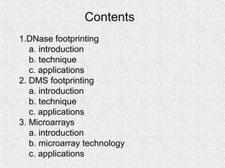 D nase, dms, microarray | PPT