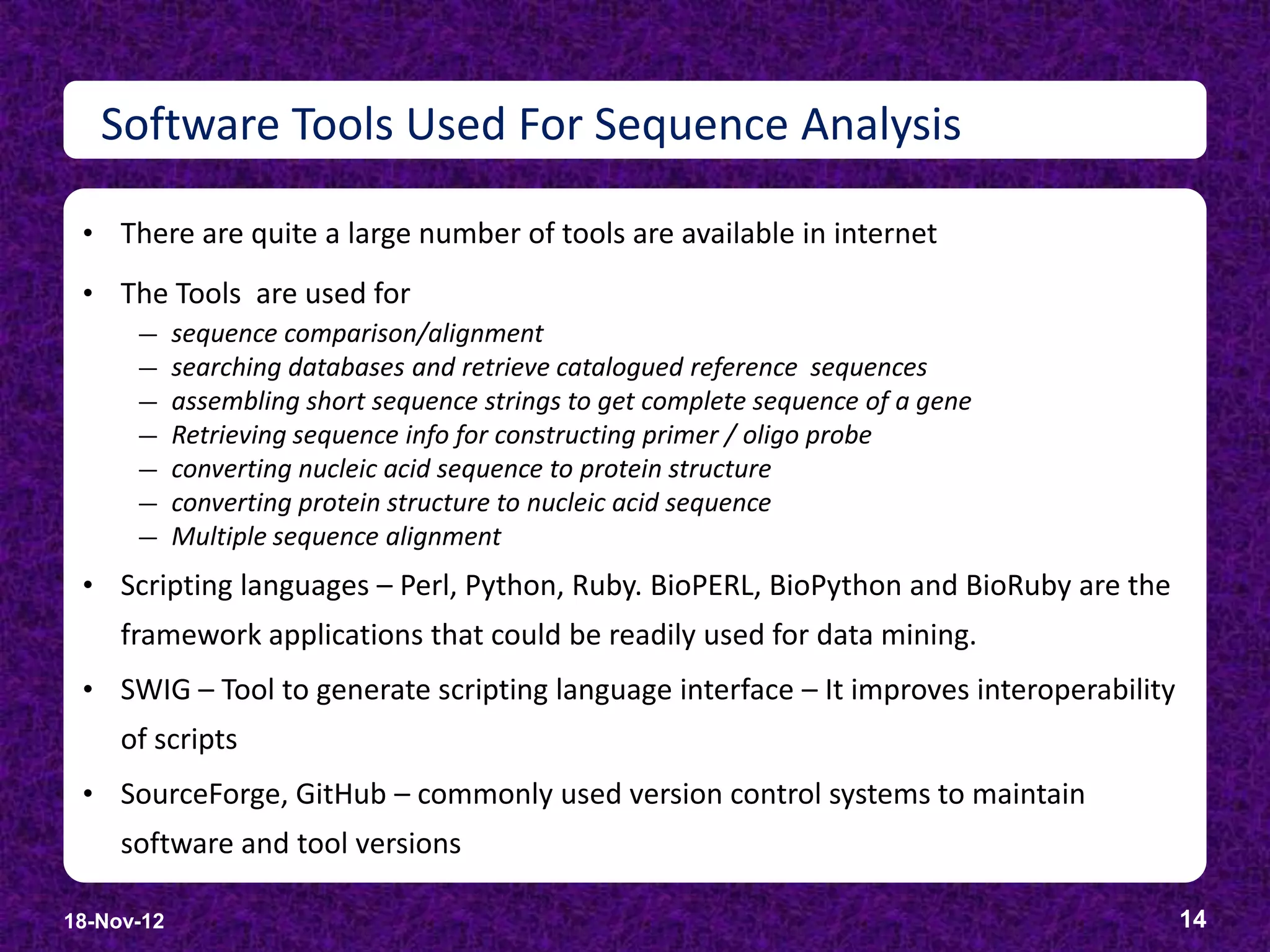 DNA Sequence Data in Big Data Perspective | PPTX