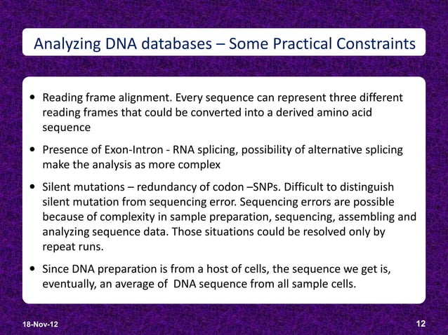 DNA Sequence Data in Big Data Perspective | PPT