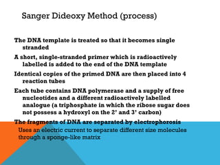 Dna sequencing | PPT