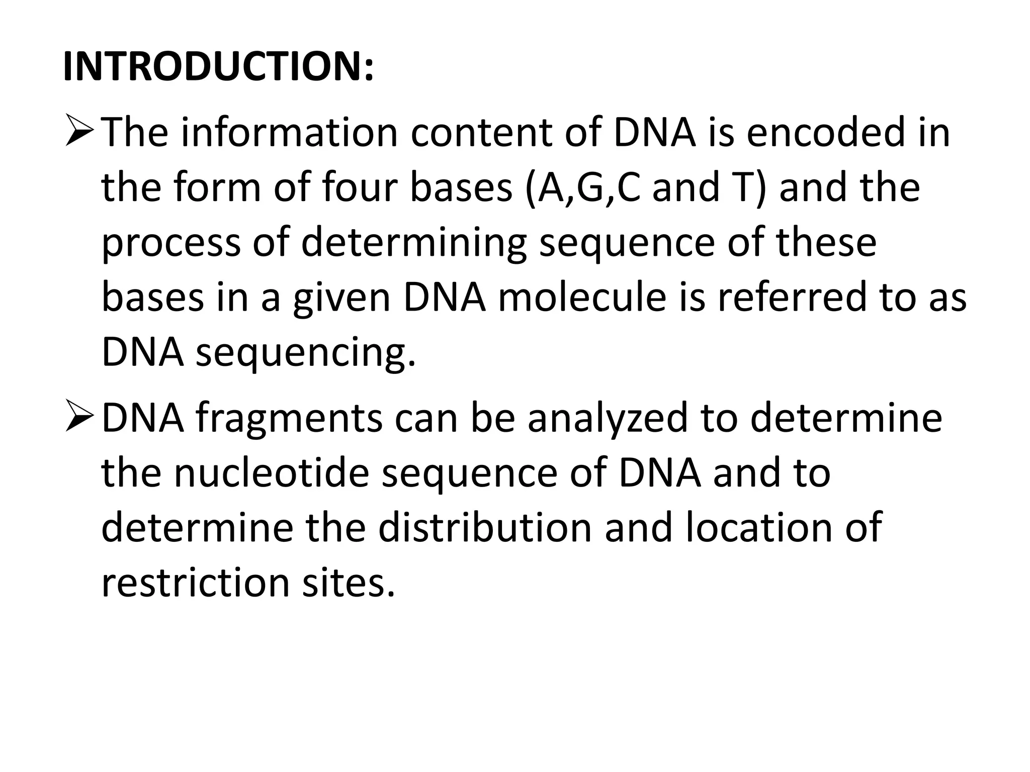 Dna sequencing | PPTX