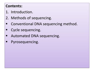 Dna sequencing | PPTX