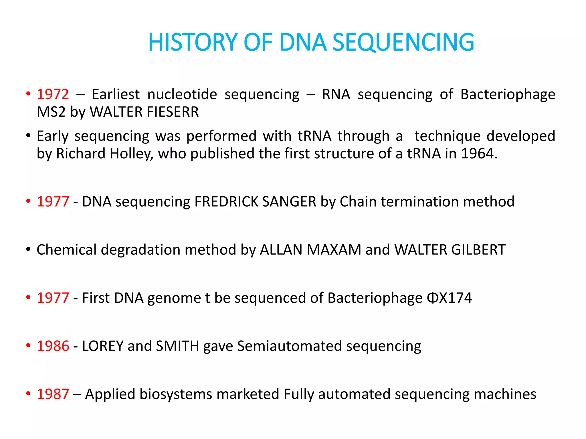 DNA Sequencing | PPTX