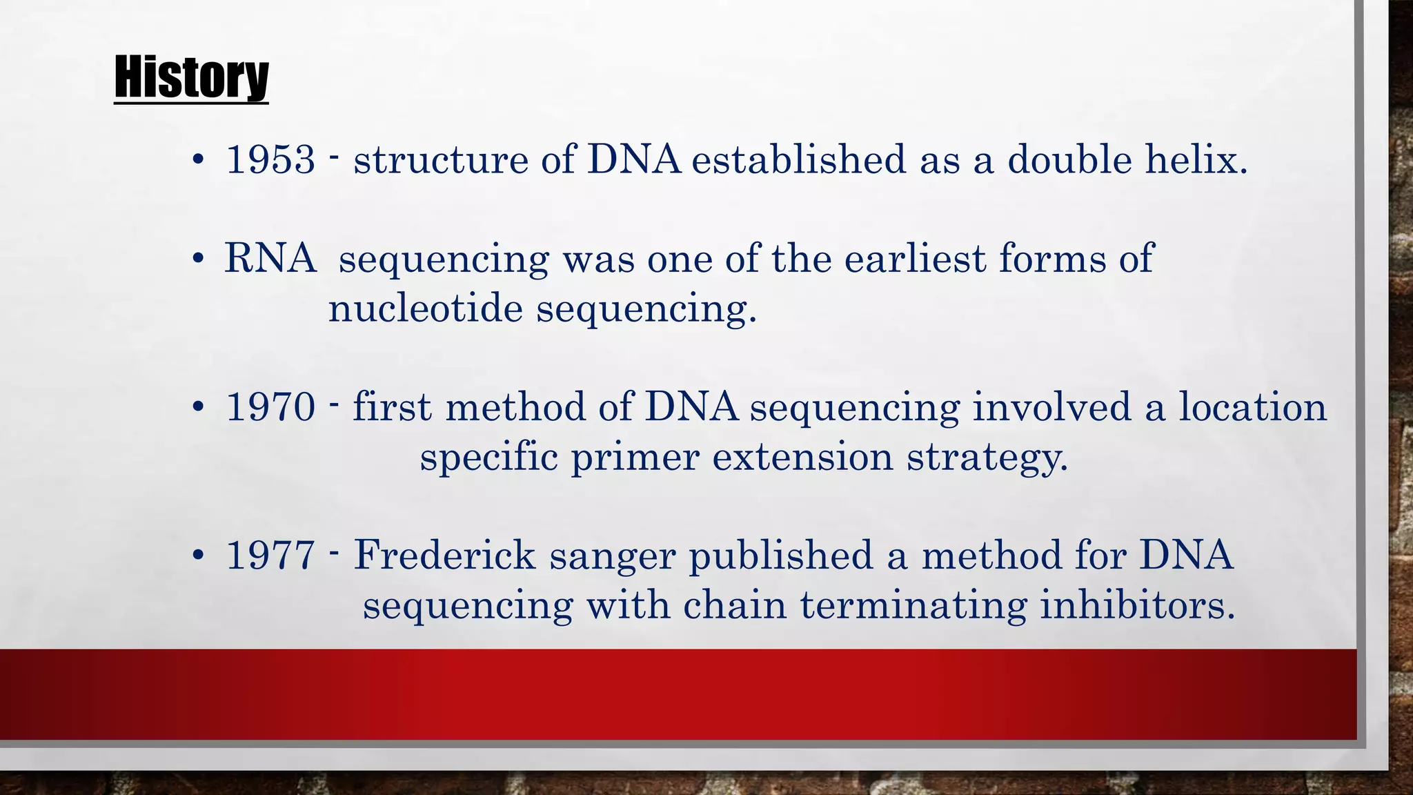 DNA sequencing | PPT