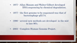 DNA sequencing | PPT