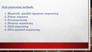 DNA sequencing | PPT