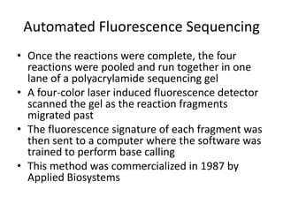 DNA Sequencing | PPTX