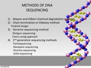 Dna sequencing | PPTX