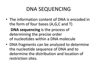 Dna sequencing | PPT