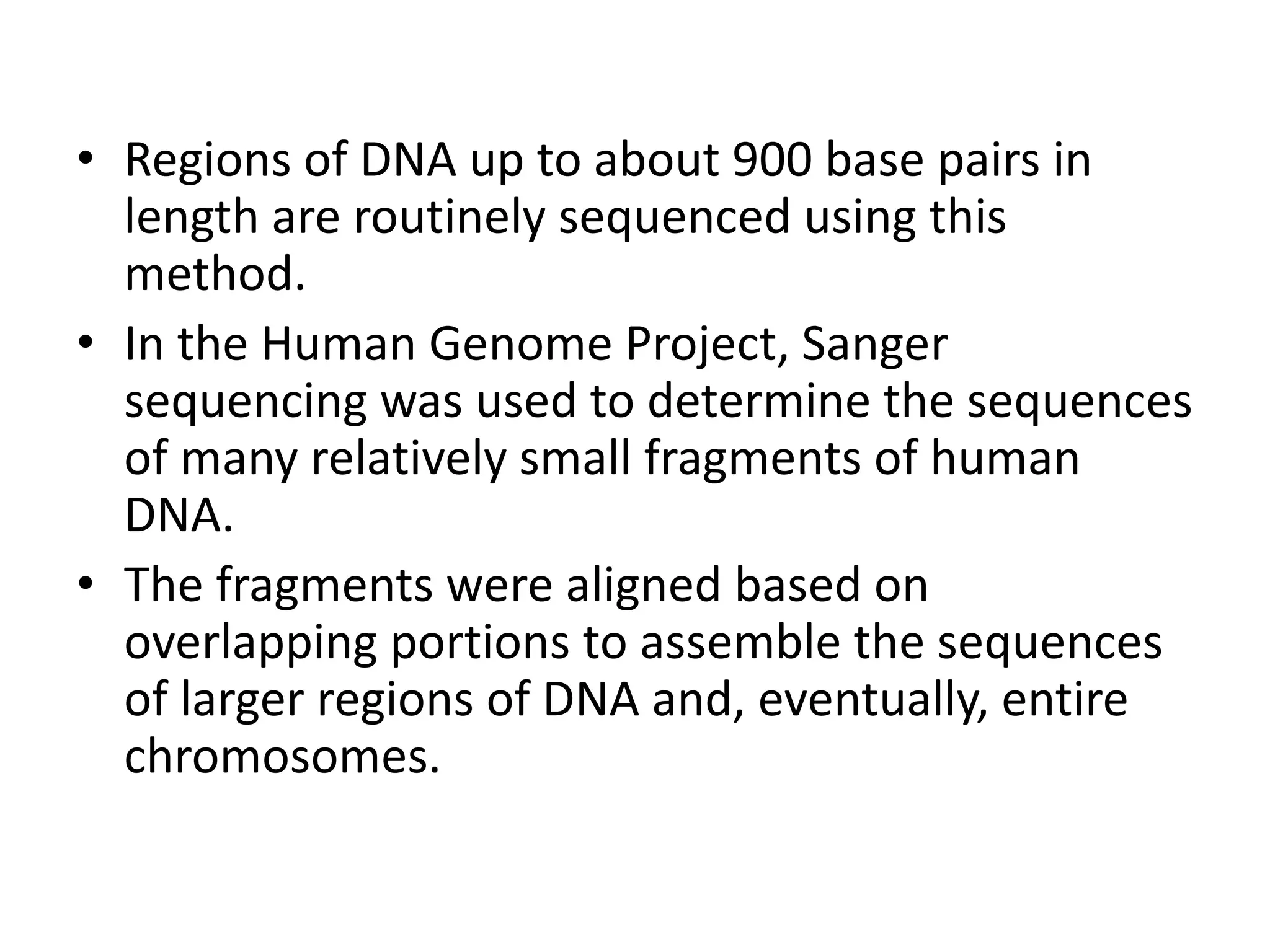 DNA Sequencing- Sanger's Method | PPTX