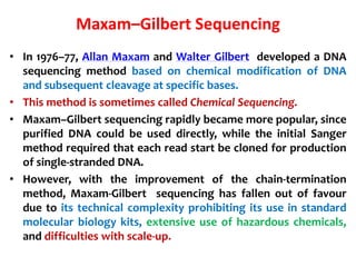 Dna sequencing | PPTX