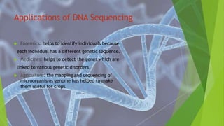Dna sequencing | PPTX | Genetics | Science