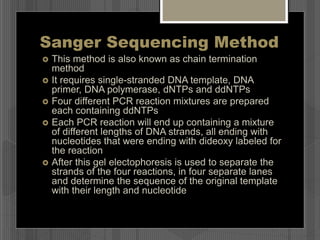 Dna sequencing | PPTX