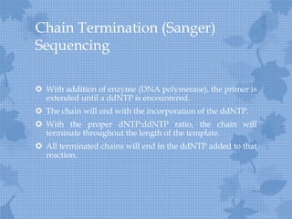 Dna sequencing AND ANALYSIS | PPT