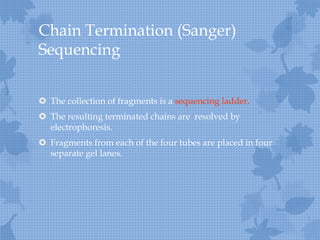 Dna sequencing AND ANALYSIS | PPT